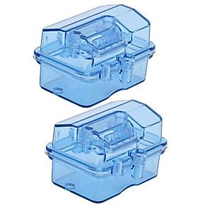 Dilwe 2Sets RC Radio Receiver Protector,Durable Waterproof RC Receiver Box Radio Receiver Protector Upgrade Parts or RC Car Boat