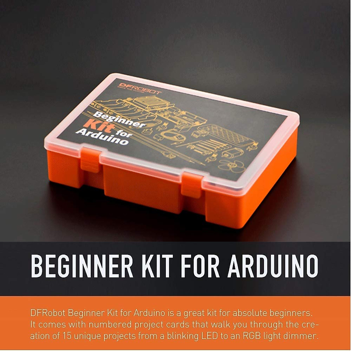 DFROBOT UNO R3 Complete Starter Kit for Arduino with Detailed Tutorial - Compatible with Arduino UNO R3 and Arduino IDE for Electronics and Arduino Programming Learning