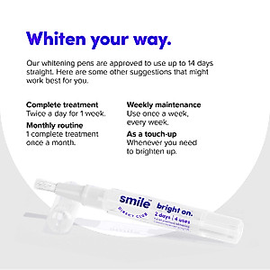 SmileDirectClub Teeth Whitening Kit - 8 1.4ml Gel Pens - Professional Strength Hydrogen Peroxide - Pain Free and Enamel Safe - Up to 9 Shades Whiter in 1 Week