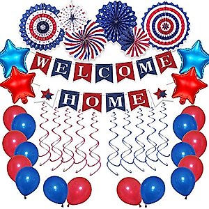 Welcome Home Decorations Military, Welcome Home Balloons Kit, Welcome Home Banner, Welcome Home Party Decorations, Deployment Returning Army Homecoming Party Decor