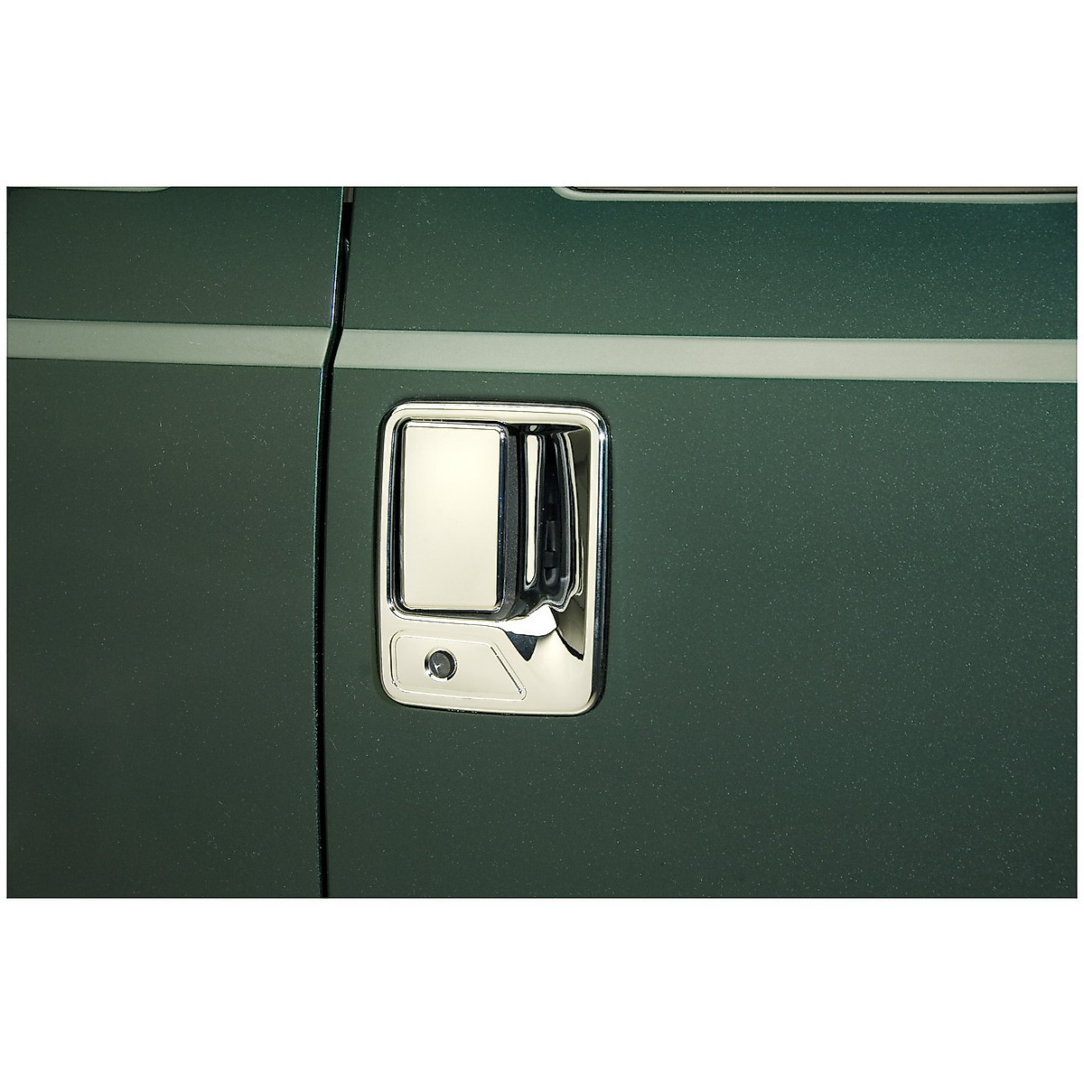 Putco 401209 Chrome Trim Door Handle Covers without Passenger Keyhole for Super Duty (4 Door)