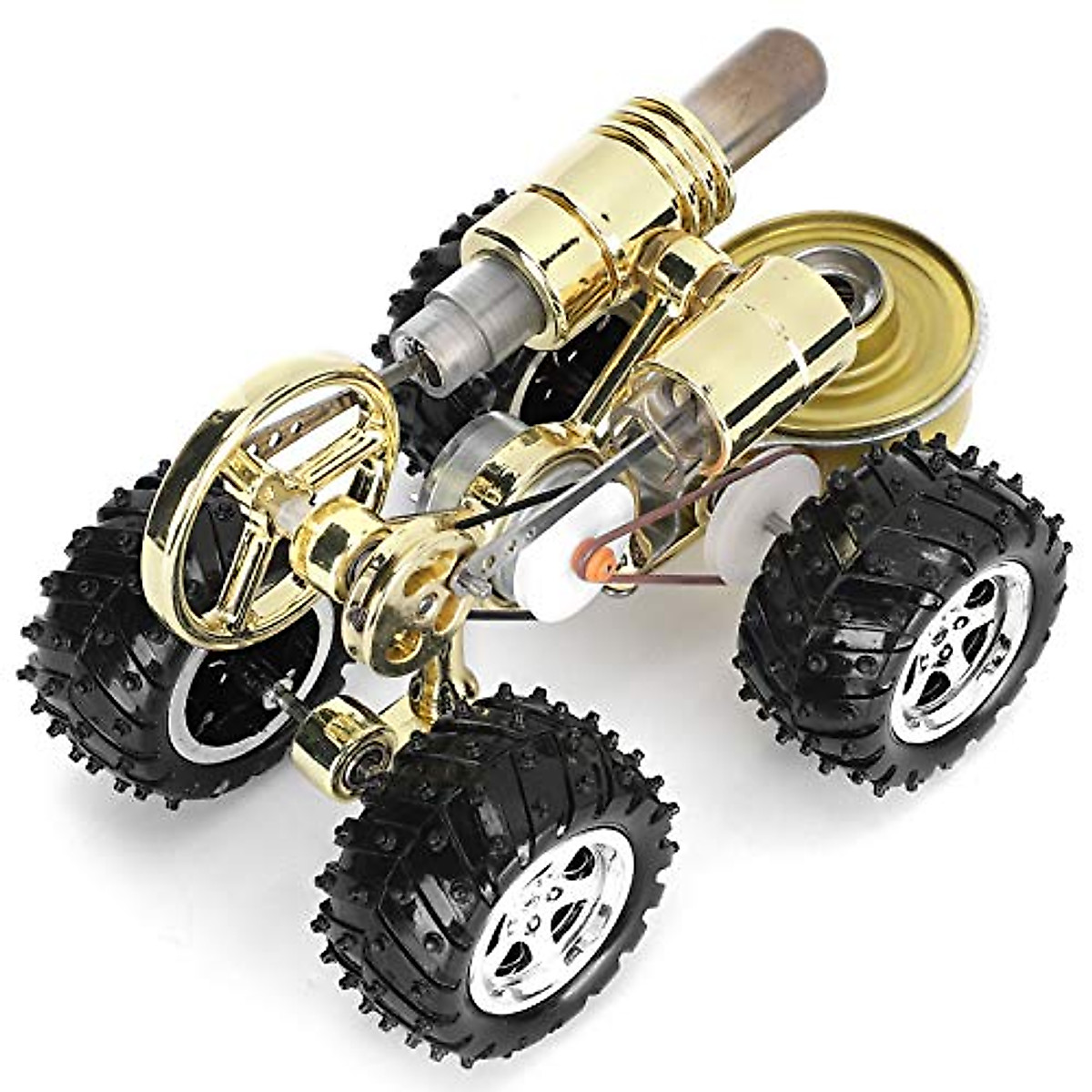 Hot Air Stirling Engine Car Engineer Generator Model Science Experiment Physical Car Toy STEM Early Educational Toy for Kids Adults Learning