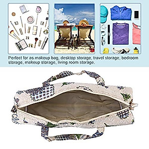 Large Fabric Knitting Needles Bag,Household Yarn Storage Tote Organizer Knitting Tools Storage Bag for Knitting Needles and Accessories(purple)