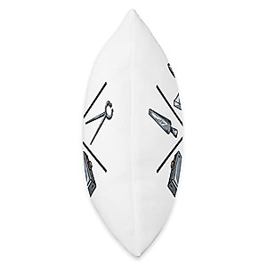 Forging Equipment Starter Kit Gifts For Beginners Anvil Hobby Legend Forging Professional Blacksmith Throw Pillow, 18x18, Multicolor