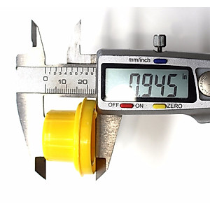 4 Pack Replacement YELLOW SPOUT CAPS Top Hat Style fits # 900302 900092 BLITZ Gas Can Spout Cap fits self venting gas can Aftermarket (SPOUTS NOT INCLUDED)