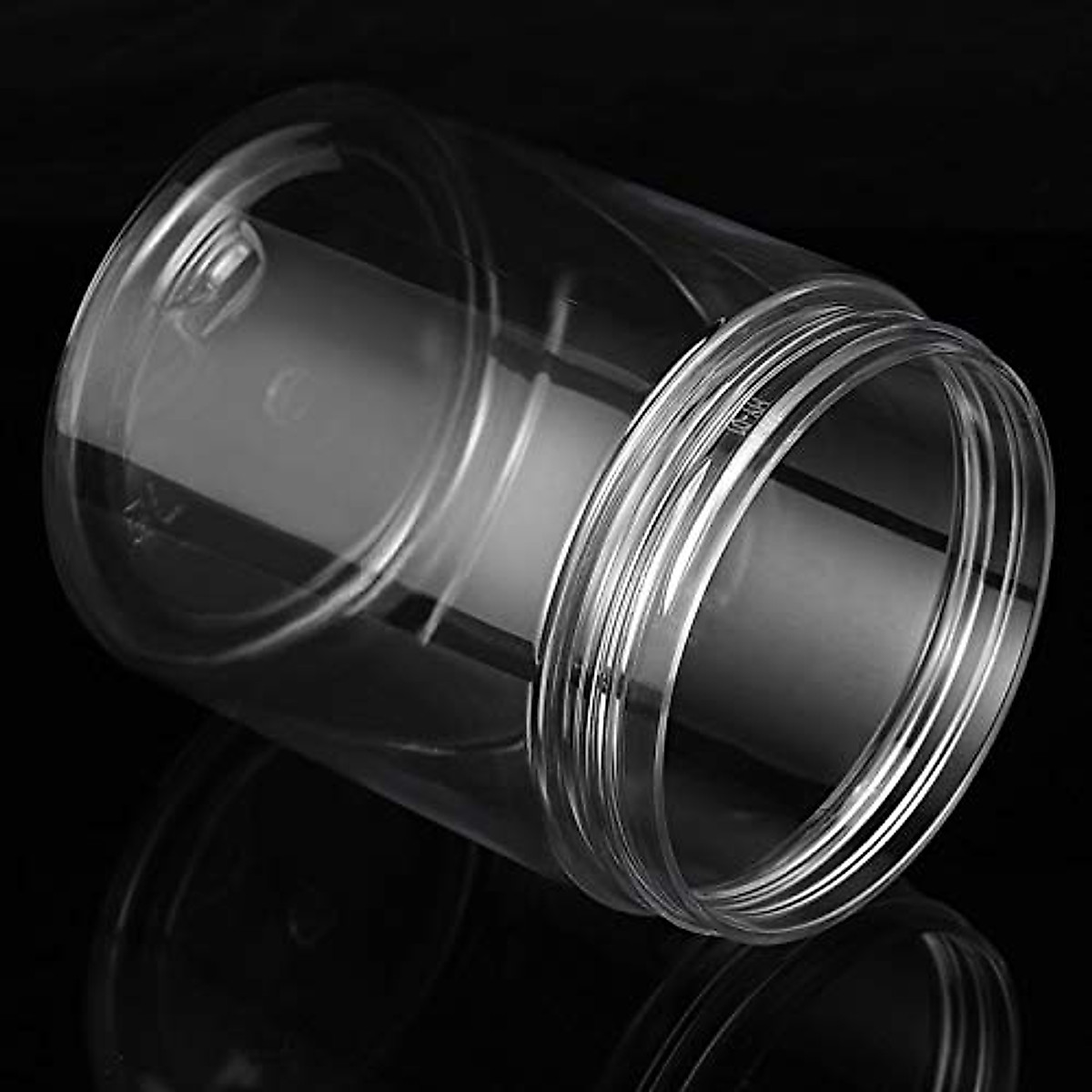 ZEONHEI 30 PCS 8 Oz Plastic Jars with Lid, BPA-Free Clear Cosmetic Container Wide-Mouth Transparent Storage Bottle for Food Cream Jam Glitter DIY Bathroom Kitchen