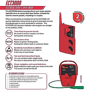 Power Probe Short/Open Circuit Finder NO Box Car Test Electrical Circuit Tester