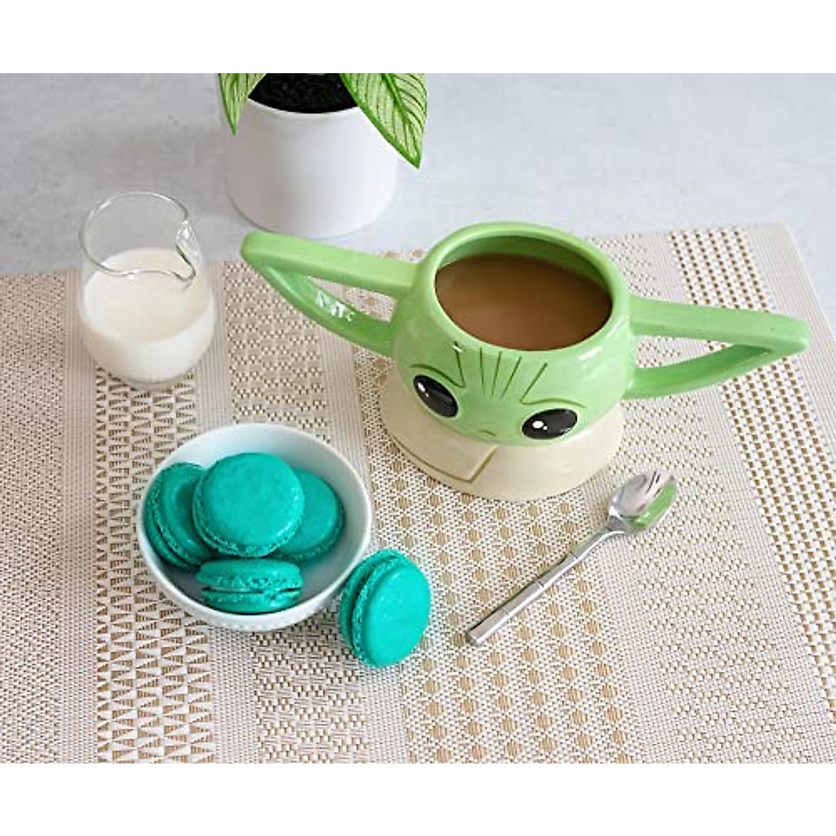 STAR WARS: The Mandalorian Grogu Sculpted Ceramic Mug | Holds 20 Ounces