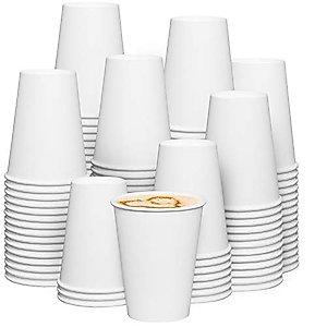 [300 Count - 12 oz.] White Paper Hot Coffee Cups