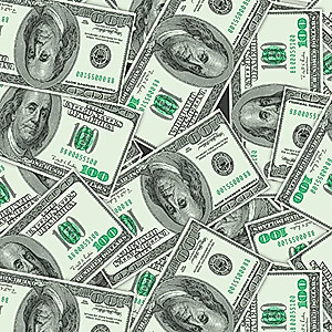 Beistle Big Bucks Tablecover, 54” x 108” – Plastic Table Cloth, Casino Theme Party Decorations, Casino Themed Party Supplies, Money Party Decorations, Dollar Bill Table Cloth