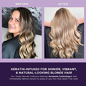 KERATHERAPY Keratin Infused Totally Blonde Violet Toning Conditioner, 10.1 fl. oz., 300 ml - Keratin Therapy Purple Conditioner for Blonde Hair, Brassy, Silver, & Highlighted - Sulfate & Paraben Free
