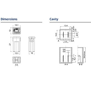 EDS Multi Pack of J Case Fuses - 20A 25A 30A 40A 50A 60A - 12 Total Fuses Replacement fit for Cars, Trucks, Vans Pickup Trucks, Vehicles of All Types