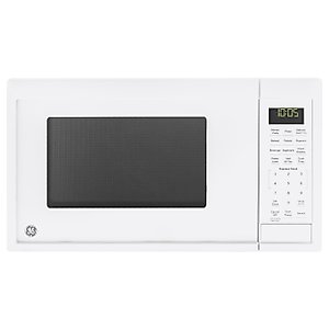 GE Countertop Microwave Oven | 0.9 Cubic Feet Capacity, 900 Watts | Kitchen Essentials for the Countertop or Dorm Room | White