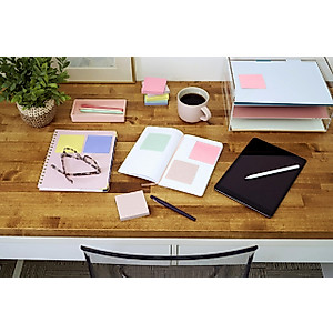 Post-it Greener Notes, 4x6 in, 5 Pads, America's #1 Favorite Sticky Notes, Sweet Sprinkles Collection, Pastel Colors, Clean Removal, 100% Recycled Material (660-RP-A)