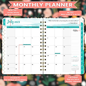 Planner 2023-2024 - 2023-2024 Weekly Monthly Planner, July 2023-June 2024, 6.4'' x 8.5'' Academic Planner 2023-2024 with Thick Paper, Pocket, Tabs