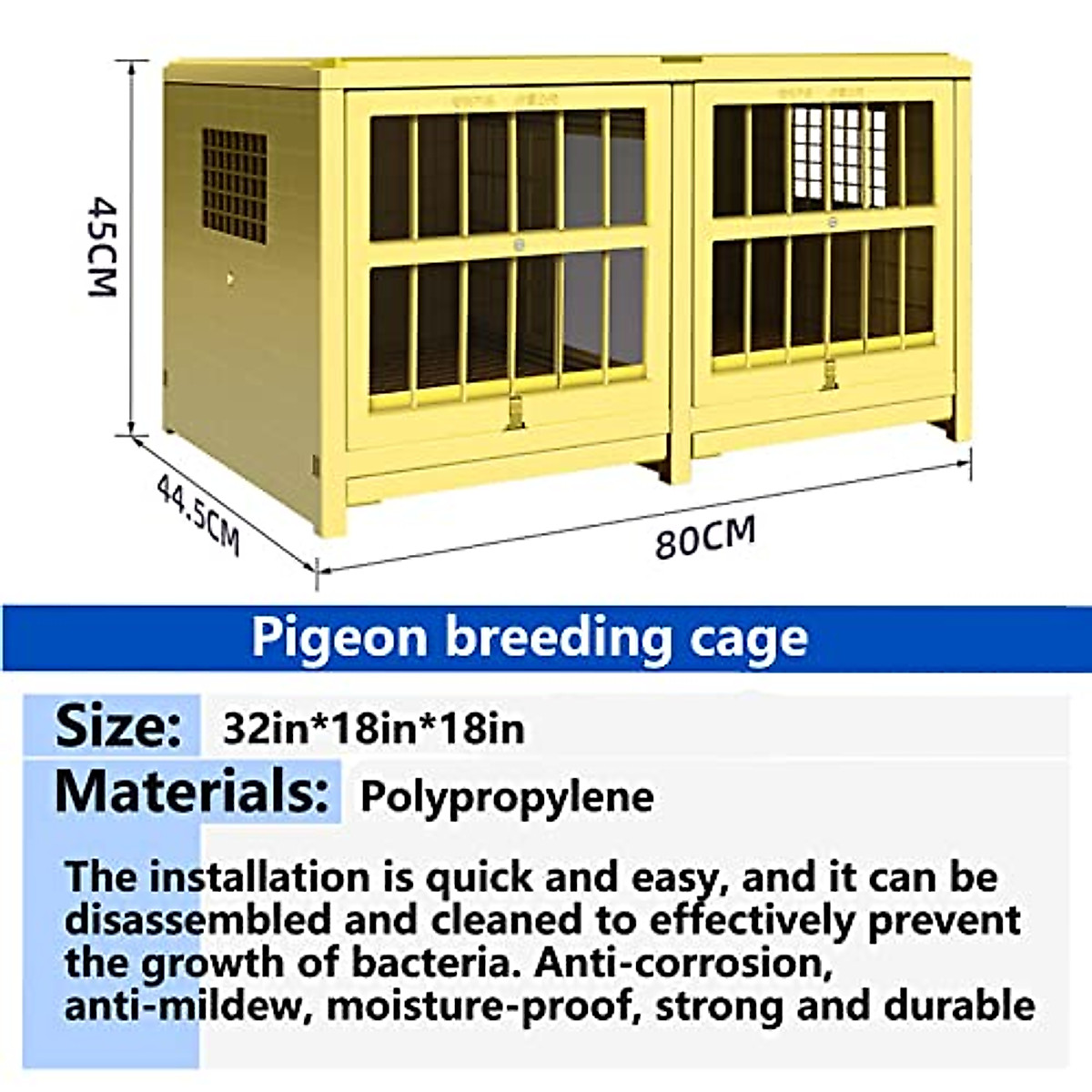Pigeon Cage Breeding Cage for Pigeon Pairing Cage Bird Cage Pigeon Nest Box Carrier Combination Package Nest Nest Rest and Pairing