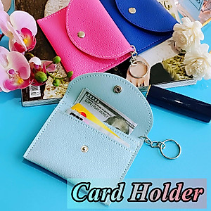 BATUMEYE Gift Set for Woman with Pom Pom Ball,Lip Balm Lanyard,Card Holder, Whistle,Travel Bottle Holder,BottleOpen(blue)