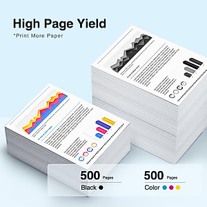 LC401XL Ink Cartridges(4 Pack) Replacement for Brother LC401 Ink Cartridges High Yield for MFC-J1010DW / MFC-J1012DW / MFC-J1170DW Printer(Black, Cyan, Magenta, Yellow)