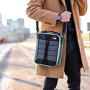 Arctic Zone High Performance Ultimate Upright Expandable Insulated Lunch Pack with 2pc Leak Proof Food Container (37.2 fl.oz) and 350g High Performance Ice Pack - Grey