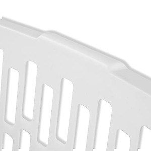 SEDLAV Rectangular Laundry Basket, 1.5 Bushel capacity, Laundry Hamper. Ideal For: Laundry Room Organization, Hampers For Laundry, Room Organization, Clothes Hamper, Laundry Basket Plastic (White)