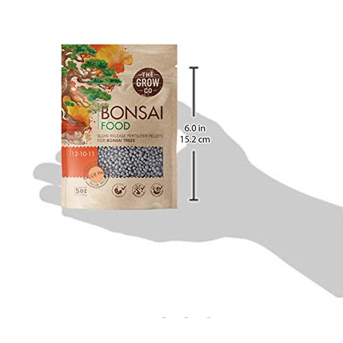 Bonsai Fertilizer - Gentle Slow Release Plant Food Pellets - Ideal for All Indoor and Outdoor Bonsai Tree Plants in Pots (5 oz)