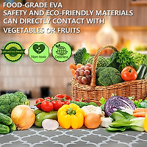 Ganan Grey Shelf Liner 12inch by 30ft Plus 17.5inch by 30ft (2 roll)