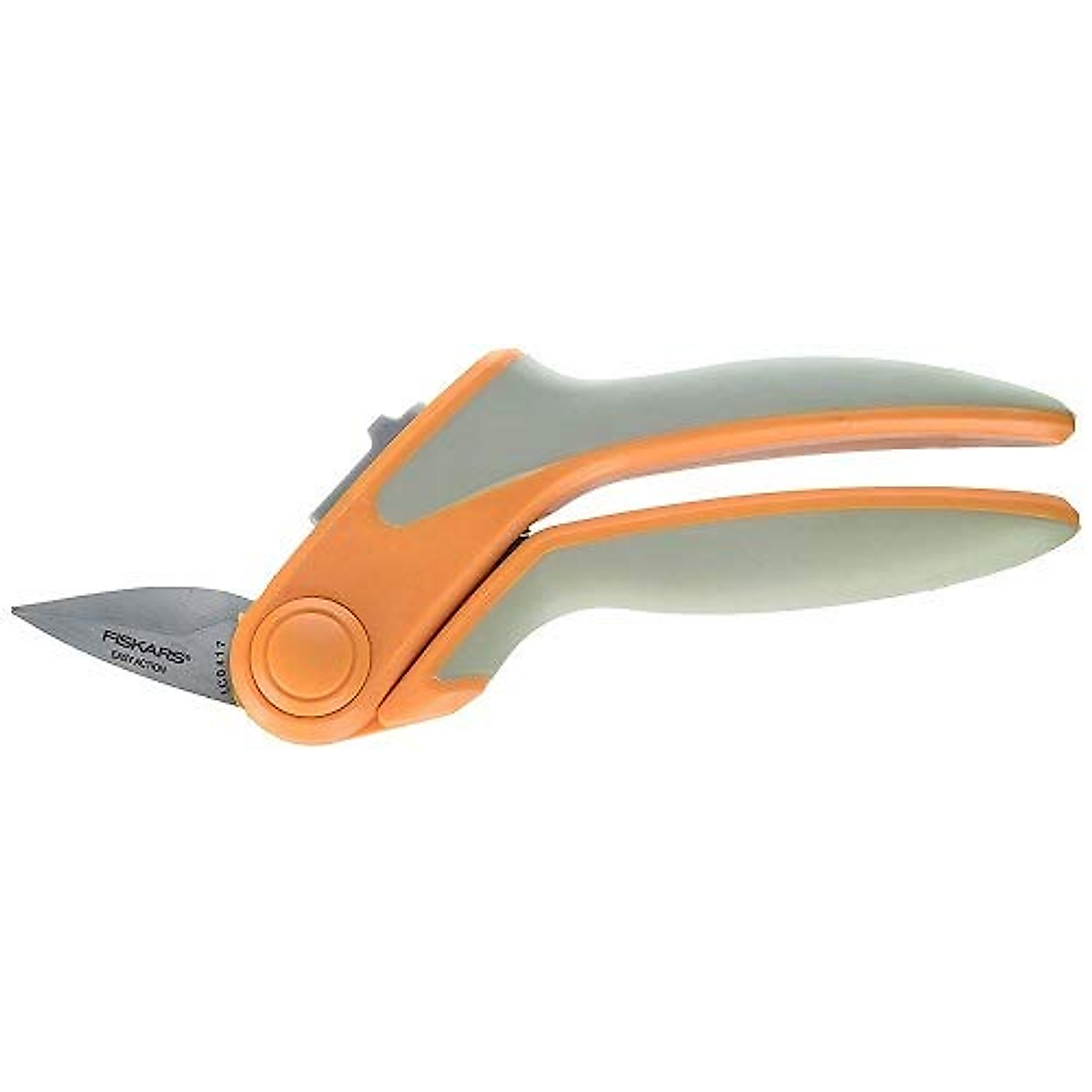 Fiskars Easy Action Rag Quilt Snips, 8", Gray Orange