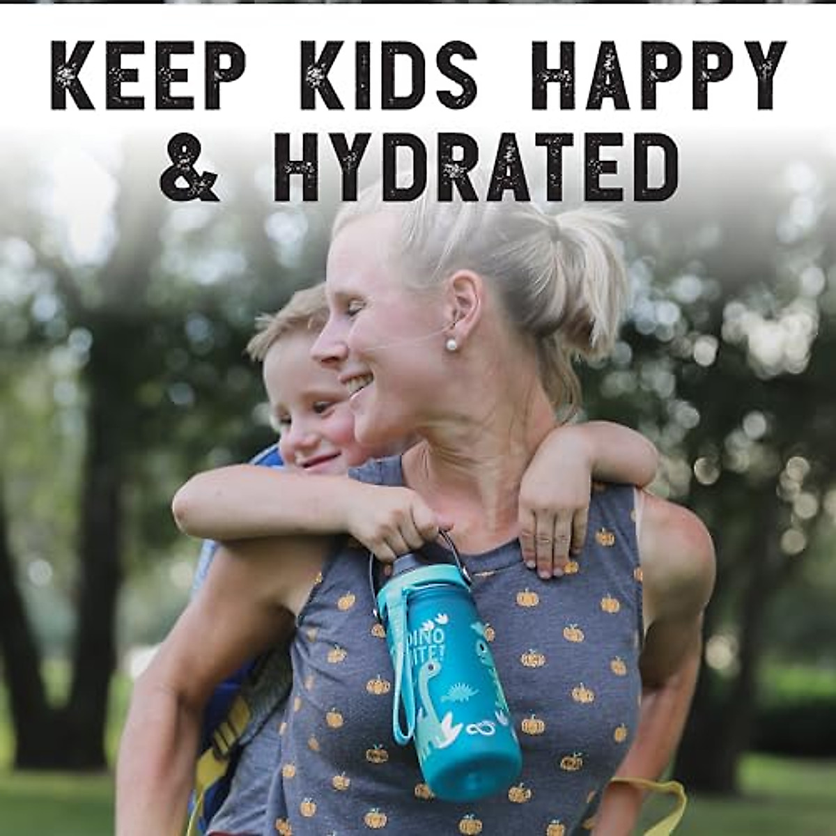 Live Infinitely 20oz Kids Water Bottle with Easy Sip Straw - Water Bottle is Dishwasher Safe & BPA Free Kids Water Bottle