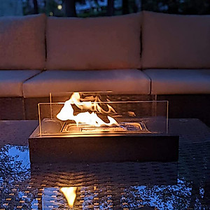 Tabletop Fire Pit for Halloween Christmas Decor, Outdoor Table Top Firepit Indoor Tabletop Fireplace for Patio Balcony Living Room Table Decoration Family Holiday Party Gathering Friday Night Dinner