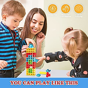 iYuePeng Board Games for Kids & Adults Tetra Tower Balance Stacking Toys Perfect for Family Games, Parties, Travel