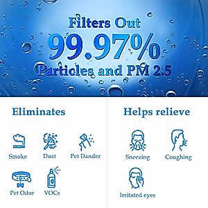 EzLfGre F1 2-Pack Carbon H13 HEPA Replacement Filter for Air Purifier, Compatible with Filtrete 3M C01 T02, Odor Removal