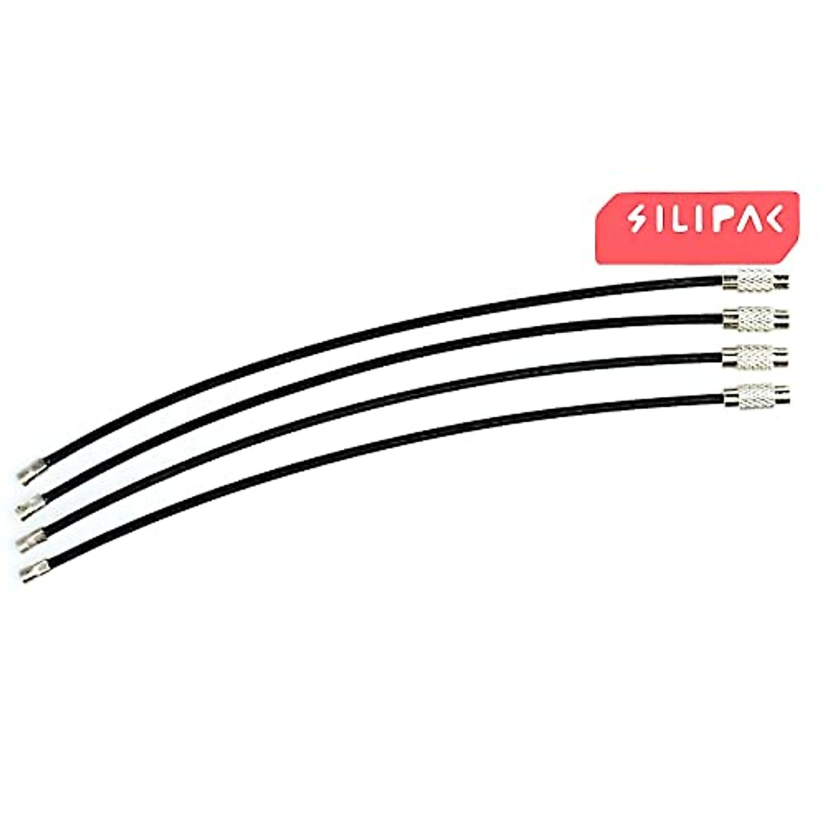 Metal Cable Ring Black and Red Bundle