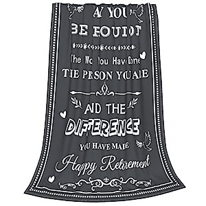 Retirement Gifts for Men 2022 - Soft Flannel Throw Blankets Best Retirement Gifts Ideas for Men Coworkers Friends Teachers Dad Grandpa Happy Retirement Gifts 50x60 Inches