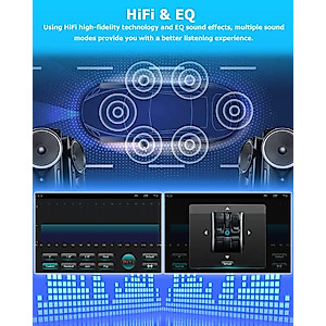 2G+32G for Honda Civic 2001-2005 Radio, Hikity Android 11 Car Stereo Wireless Apple Carplay Android Auto, 9 Inch Touch Screen Car Radio with Bluetooth/GPS Navigation/WiFi/HiFi/Split Screen