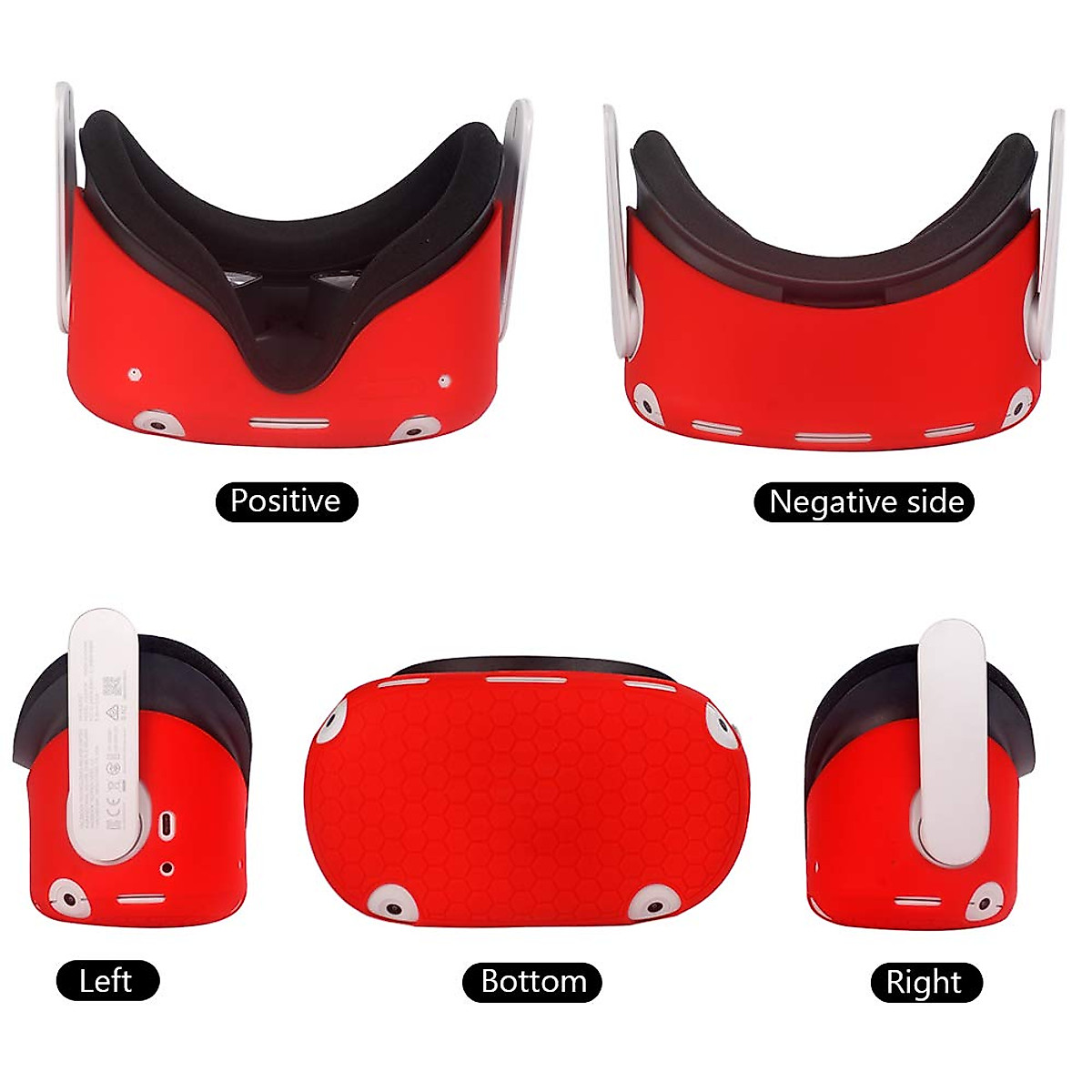 Vakdon Portable Hard Case for Nebula Anker Capsule 3 Laser, Charger and Other Accessories, Waterproof, Dustproof and Shockproof (Red)