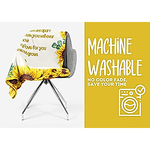 InnoBeta Mimi Sunflower Throw Blanket - Mimi Gifts for Grandma - Flannel Blankets Gift for Mimi on Mother's Day, Christmas, Birthday, or Thanksgiving - 50" x 65"