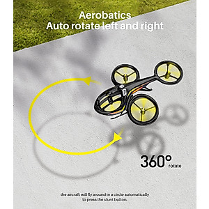 SYMA LED Mini RC Helicopter Drone - Gyro, 4HZ, Indoor Outdoor Micro Toy Gift for Kids & Adults