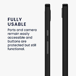 kwmobile TPU Silicone Case Compatible with Samsung Galaxy Tab A8 10.5 (2021) - Case Soft Flexible Shock Absorbent Cover - Black