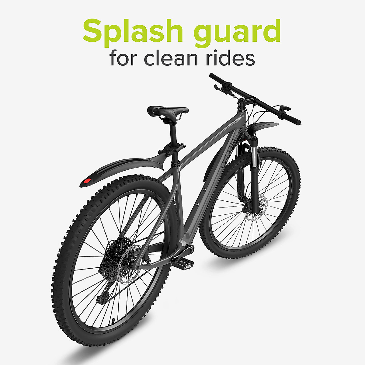 VELMIA Bike Fender Set [24-29 inch] - Universal Bike mud Guard, Mountain Bike Fender Against Splashing Water & Dirt I Bicycle fenders, Bike fenders