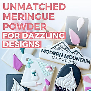 Meringue Powder (1 lb) For Royal Icing, Meringue Cookies, & Meringue for Pies - Perfect for Cookie Decorating - Create Incredible Royal Icing or Frosting for Sugar Cookies - Complete Mix - Non-GMO