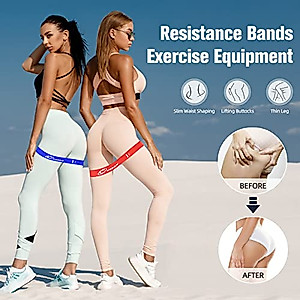 Resistance Bands for Working Out,Set of 5 Resistance Loop Exercise Bands,Elastic Workout Bands for Women and Man Home Gym Yoga Strength Training Exercise Equipment Essentials Fitness Accessories