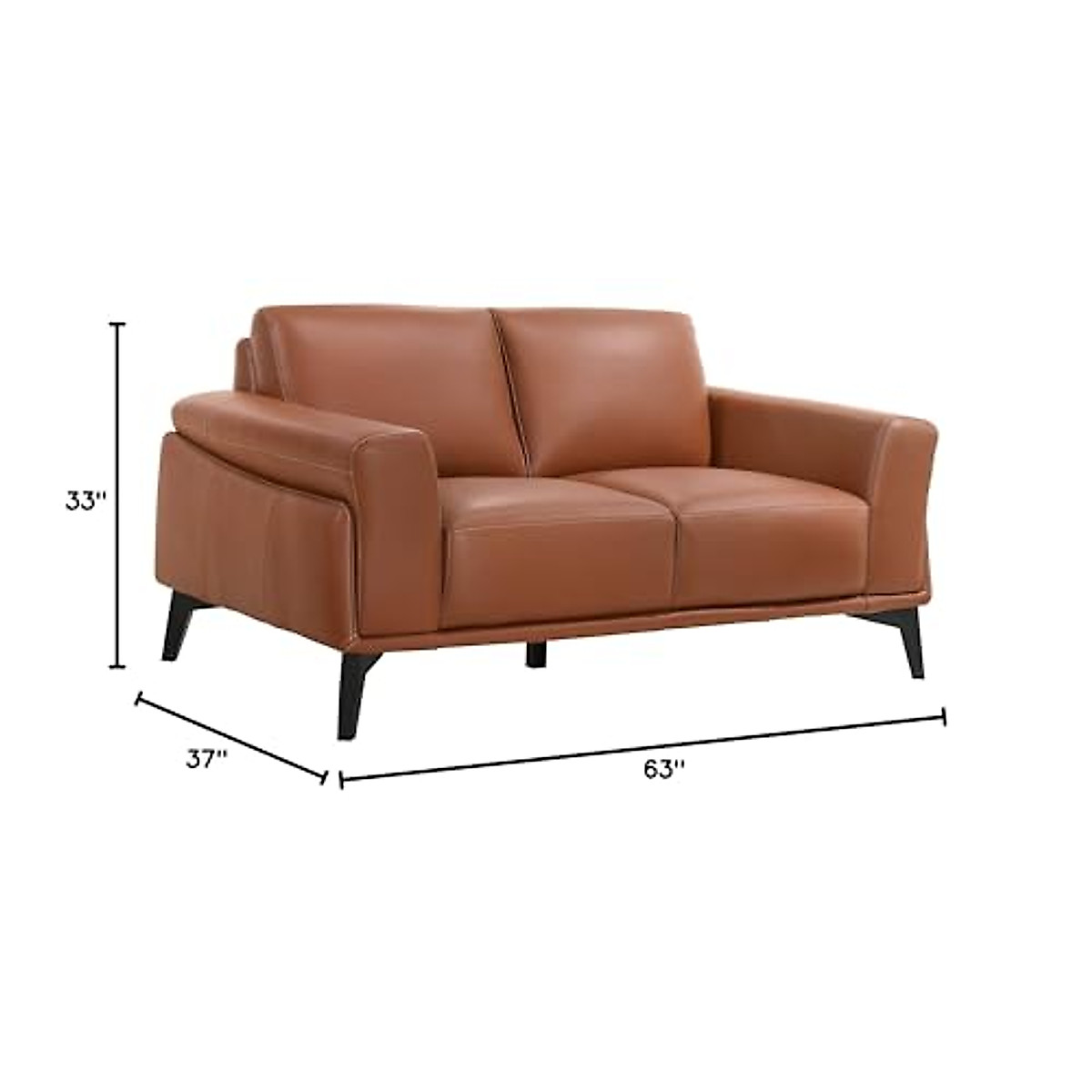 New Classic Furniture Como Loveseat, Terracotta