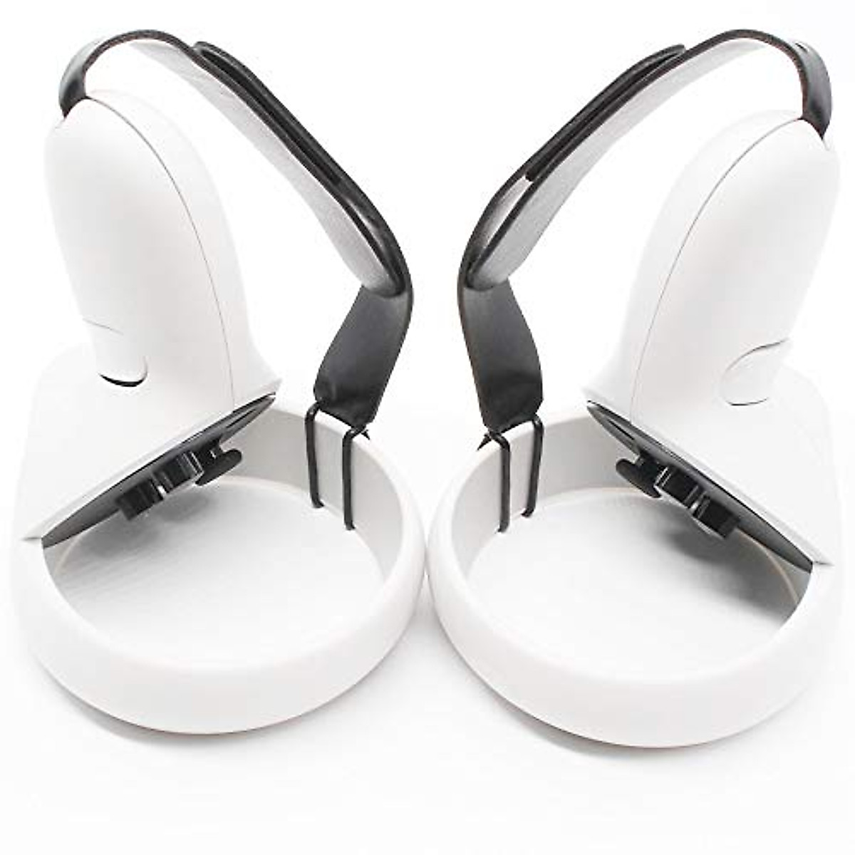 TNE Knuckle Straps with Wrist Straps & Thumbstick Covers for Oculus Quest 2 VR | Anti-Drop Hand Grip Accessories for Quest 2 Gaming Headset Touch Controller Handle (Black)