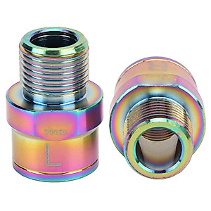 16mm Bike Pedal Extender, Alloy Cycling Pedals Adapters Bike Pedal Extension Shaft for Mountain Road Bike(Colorful)