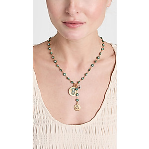 Elizabeth Cole Women's Galia Necklace, Green, One Size