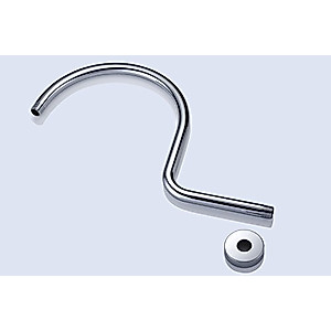 Purelux High Arc Shower Arm Water Outlet PJ1611 with Gasket Flange 17 Inches Long Reach Made of Stainless Steel, Chrome Finish Rainfall Shower Head Extension