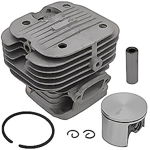 Realman 194-131-200 195-131-200 42mm Cylinder Piston Kit For Makit Dolmar Chainsaw CL350 CL430 DCS3500 DCS4300 EA3500F EA4300F MDE350 MDE430 MEA3500L MEA3500M MEA3500MR MEA4300G MEA4300L