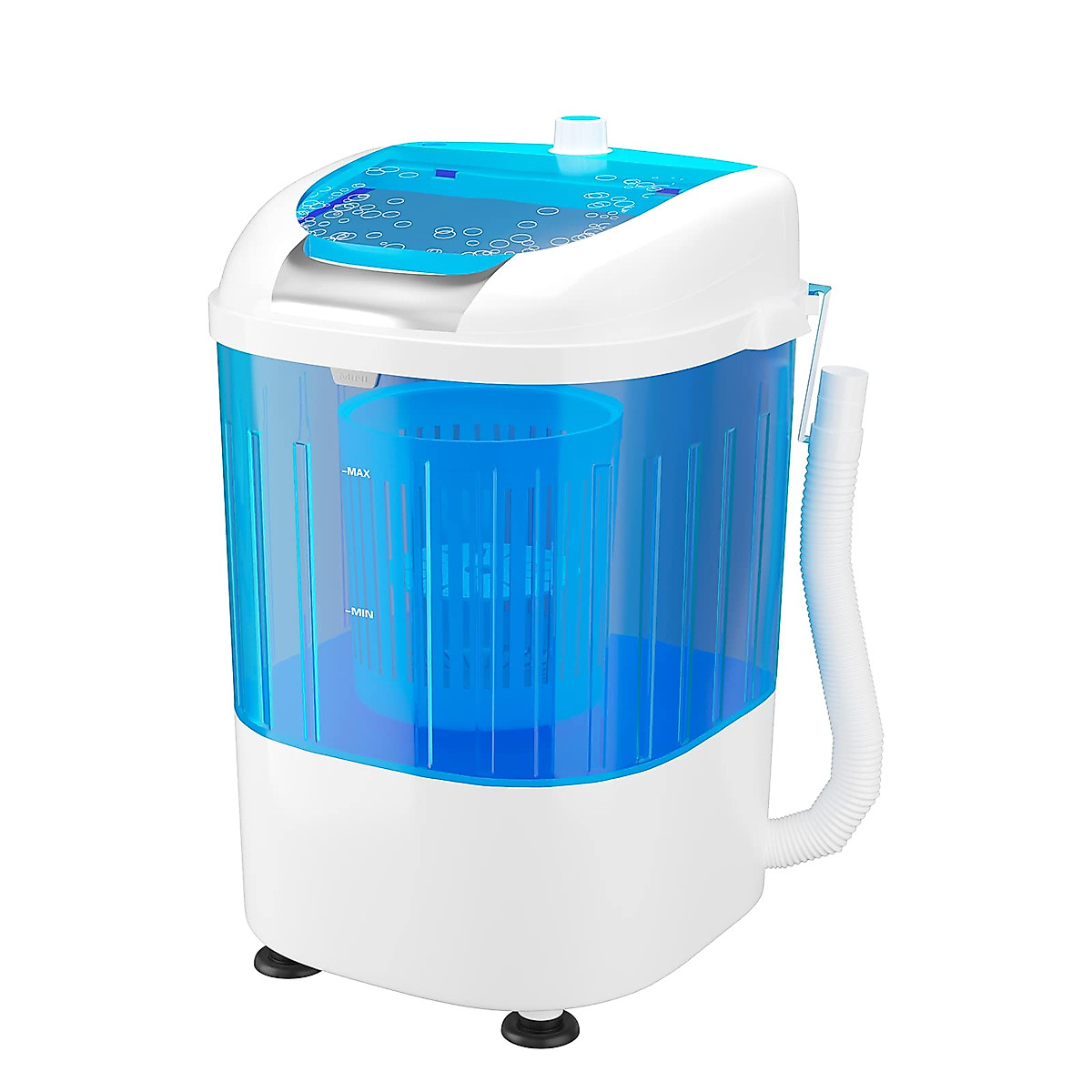 Renatone EP24895 5.5lbs Mini Washing Machine w/Spin Dryer, Transparent