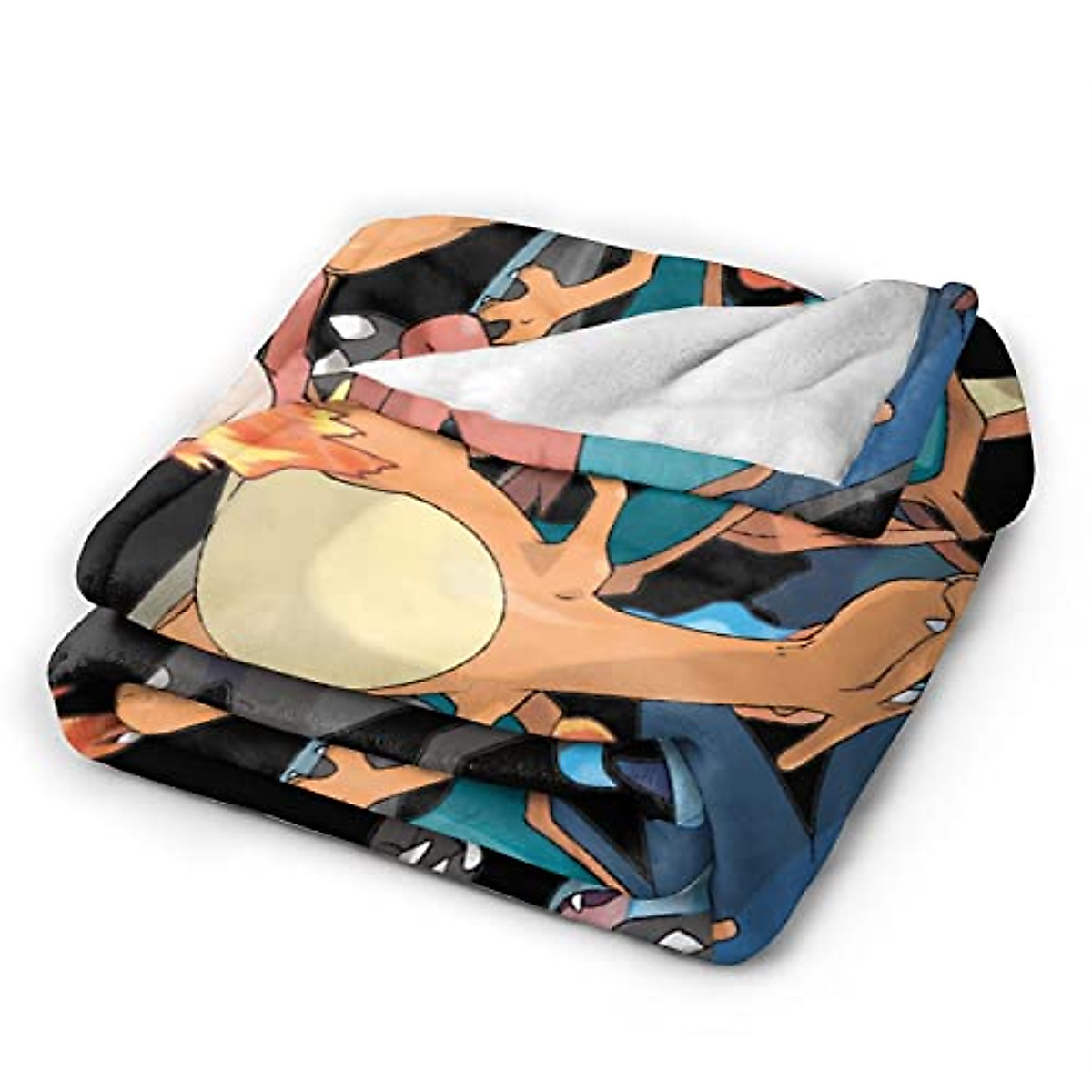 4414 Interesting Flannel Fleece Blanket for Beding Cozy Plush Throw Lightweight Decorative Air Conditioner Towel Couch Sofa Chair Office Travelling Camping Gift 60*50inch,Black