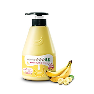 WELCOS KWAILNARA Banana Milk Body Lotion – Korean Body Lotion for Deep & Lightweight Hydration 560 g / 19.75 Fl. Oz